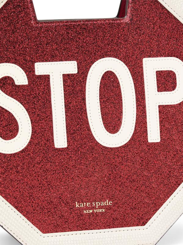 Shop Kate Spade New York - Cars Glitter Patent Leather Stop Sign ...