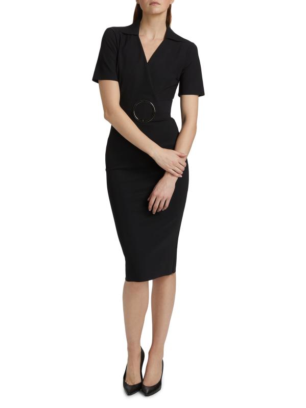 Shop Chiara Boni La Petite Robe - Shihi Belted Cocktail Dress | Saks ...