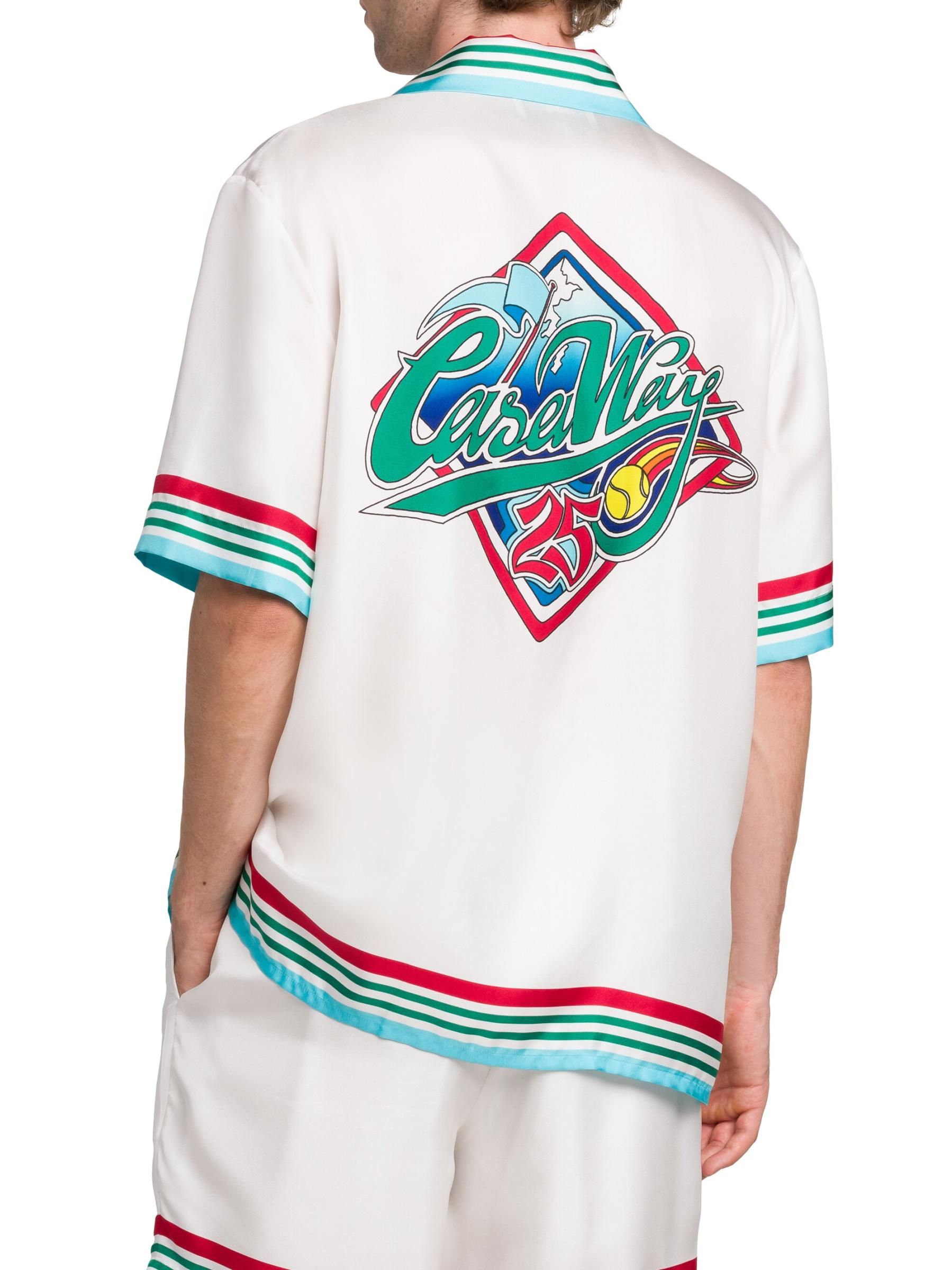 Shop Casablanca - Casaway Silk Cuban Collar Shirt | Saks Fifth Avenue ...