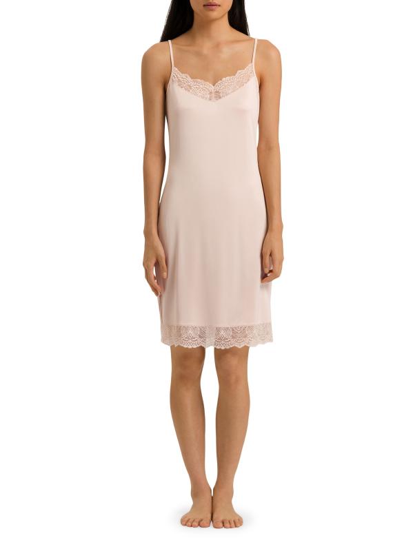 Shop HANRO - Josephine Satin Lace Slip Midi-Dress | Saks Fifth Avenue ...