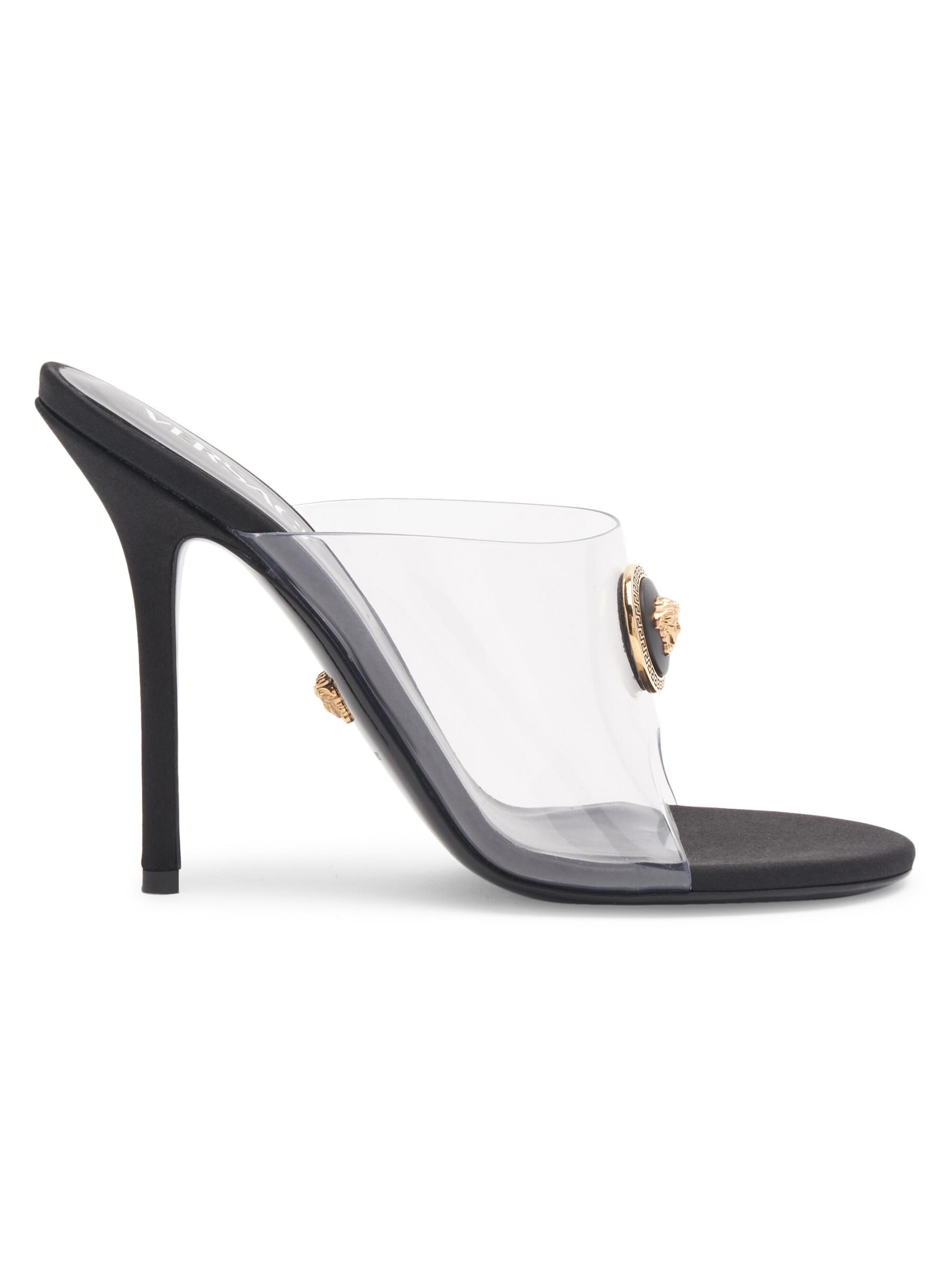 Shop Versace - 110MM PVC Mules | Saks Fifth Avenue Japan