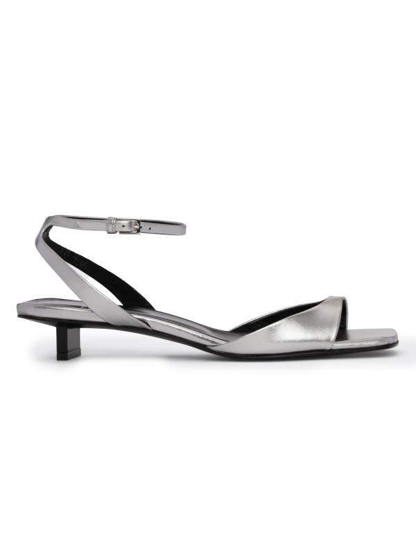 Shop Pierre Hardy - Stella 25MM Metallic Leather Sandals | Saks Fifth ...