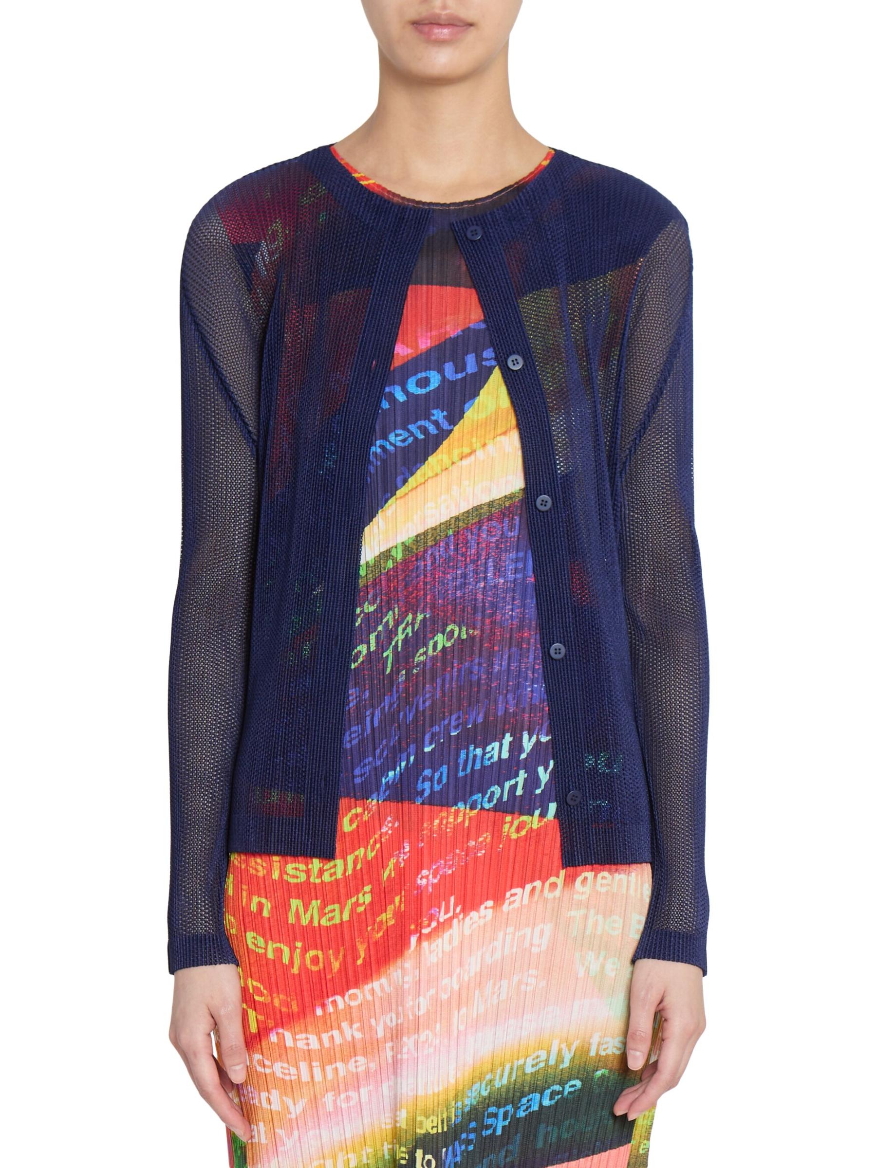 Shop Pleats Please Issey Miyake - Interplanetary Tatami July Cardigan ...