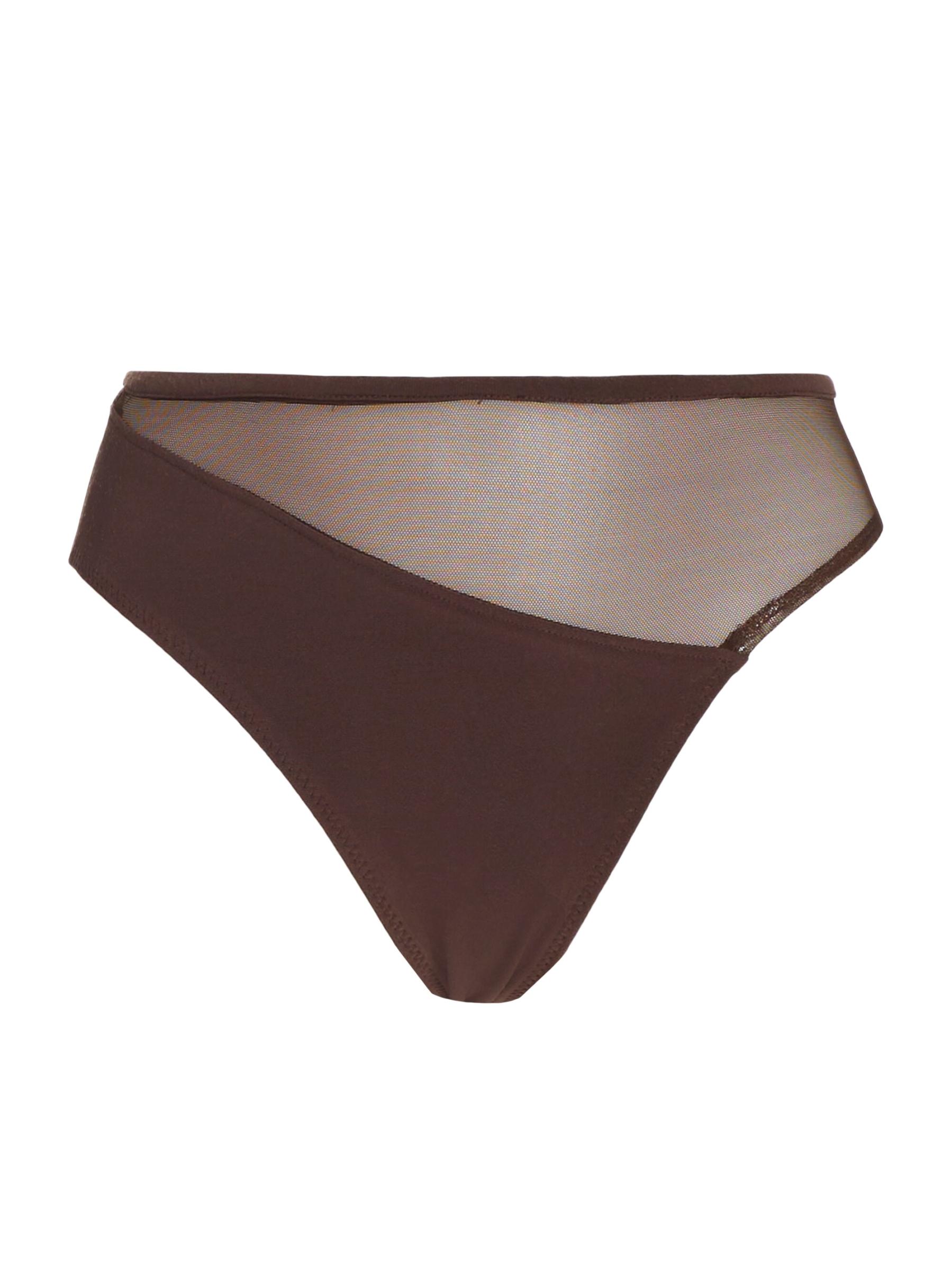 Shop Norma Kamali - Snake Mesh Bikini Bottom | Saks Fifth Avenue United ...