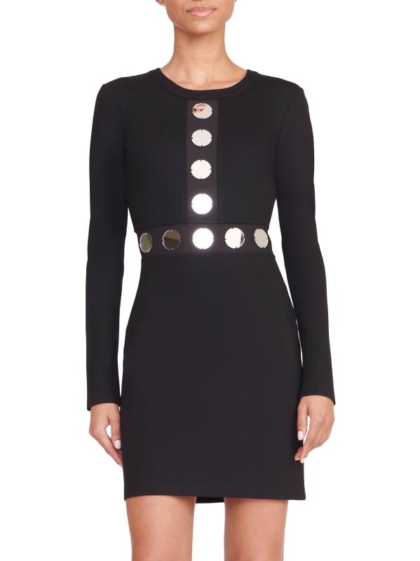 Shop STAUD - Asher Paillette Sheath Dress | Saks Fifth Avenue Bahrain