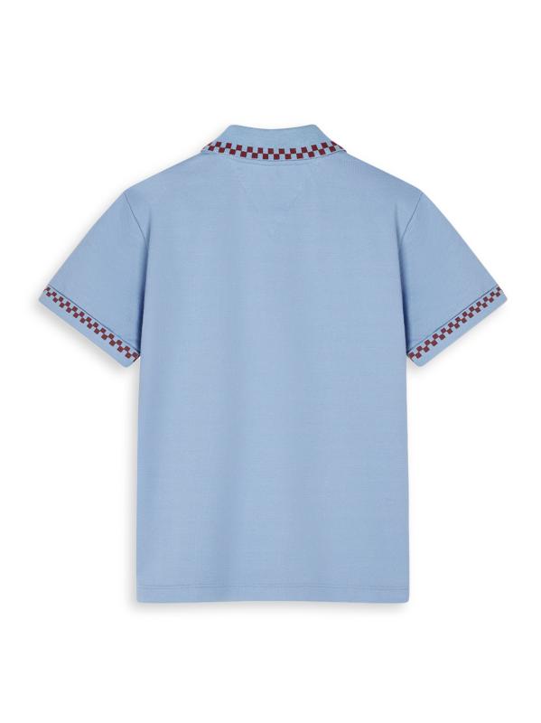 Shop Versace - Little Boy's & Boy's Logo Damier Piqué Polo Shirt | Saks ...