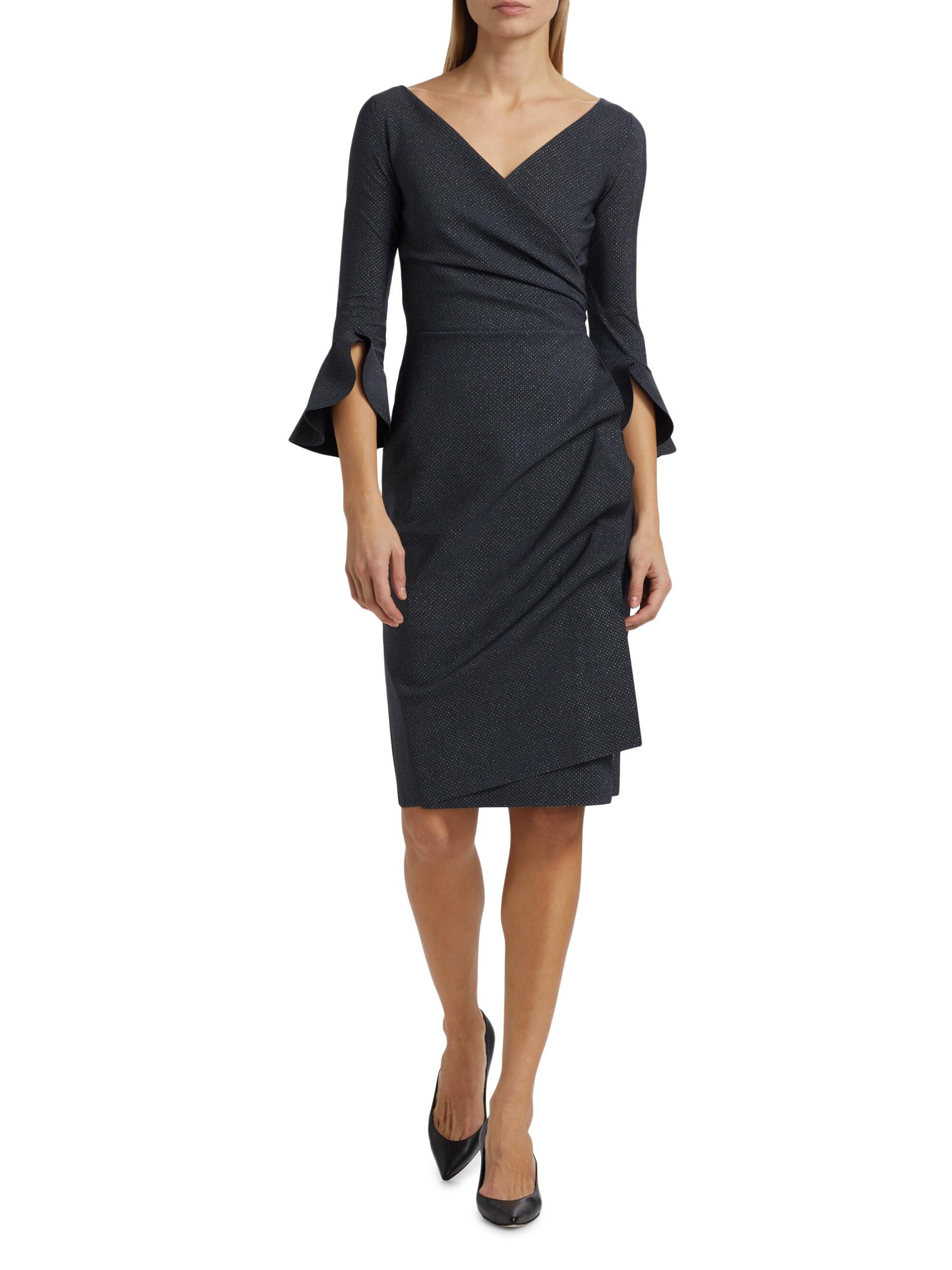 Shop Chiara Boni La Petite Robe - Triana Bell-Sleeve Dress | Saks Fifth ...