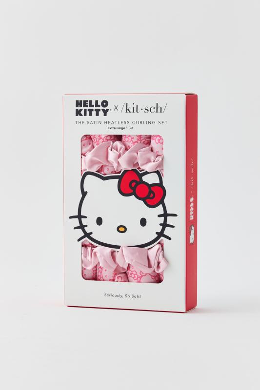 KITSCH X Sanrio Hello Kitty XL Satin Heatless Curling Set | Urban ...