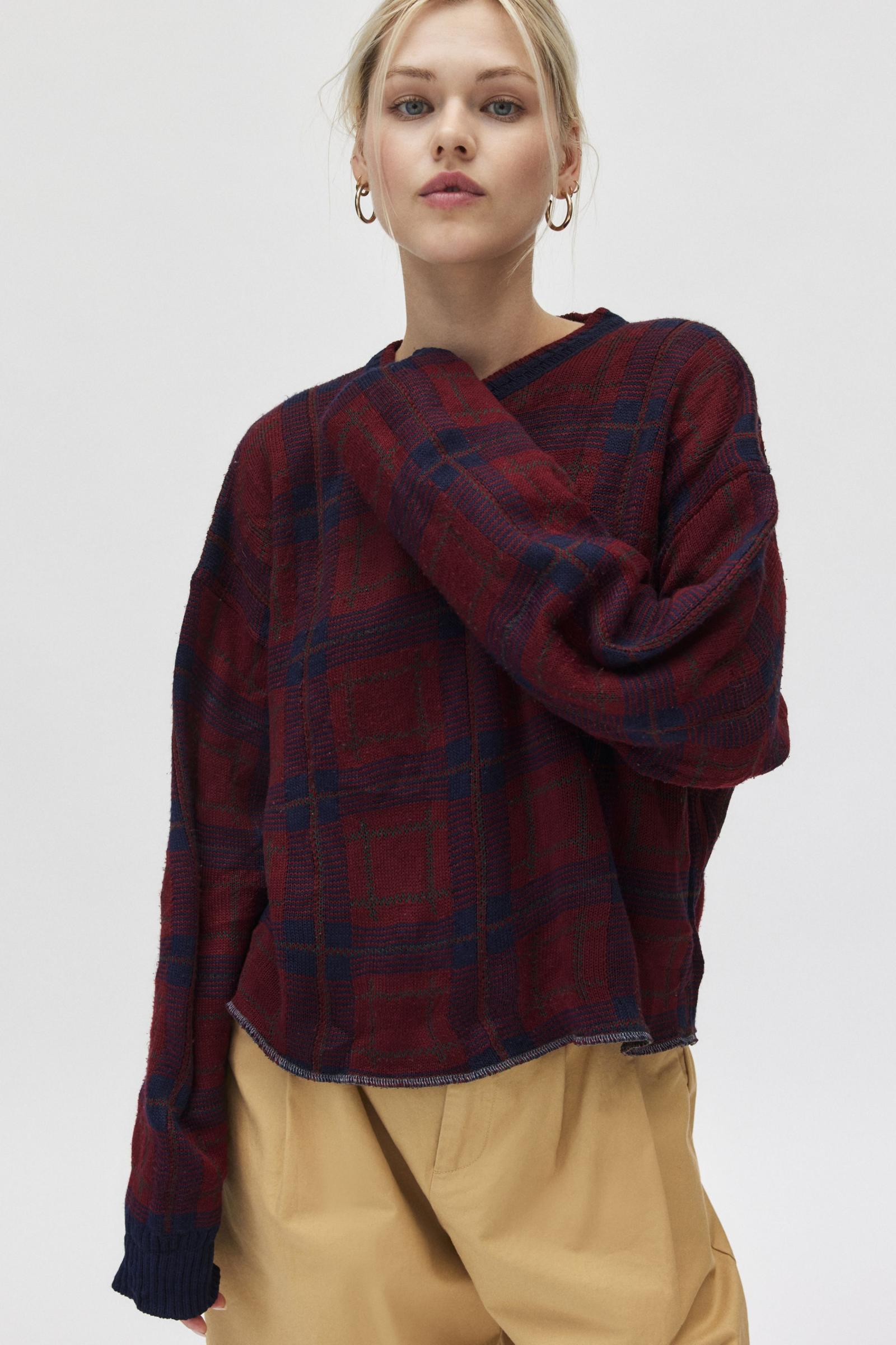 Urban Renewal Remade Boxy Patterned Sweater | Urban Outfitters Japan ...