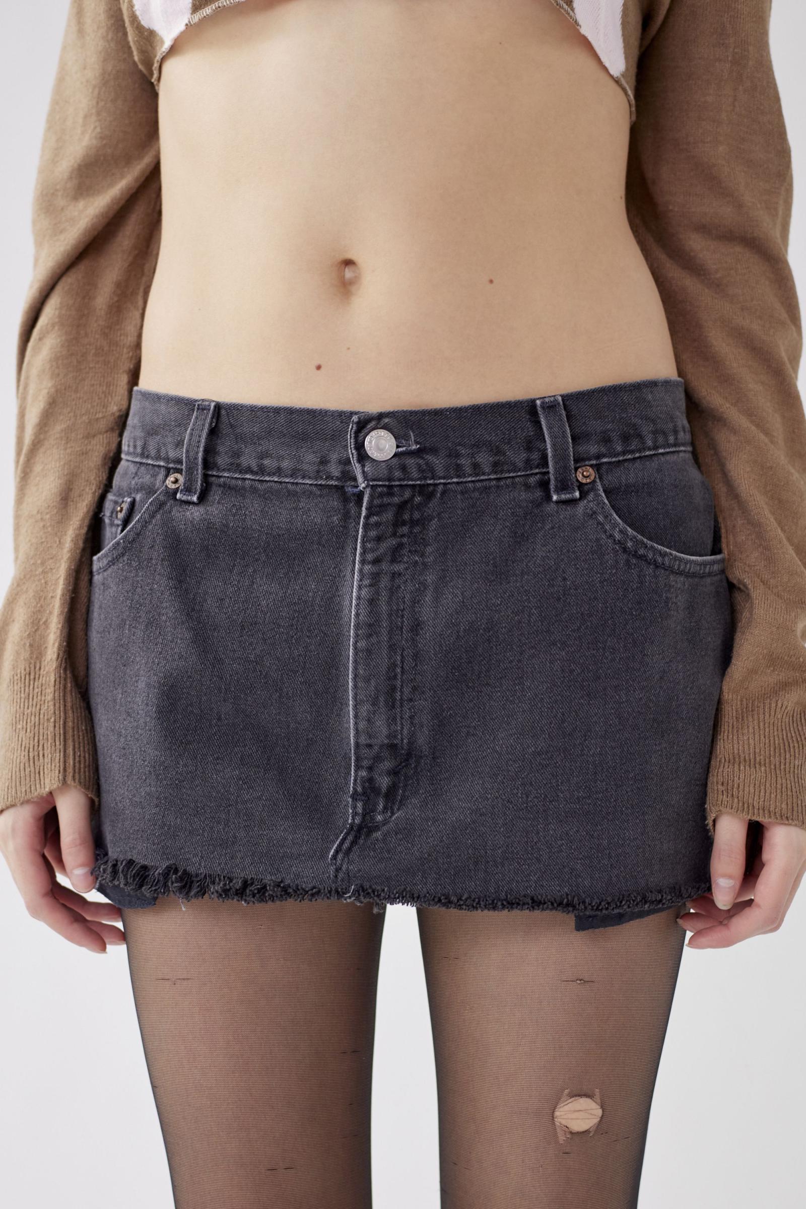 Urban Renewal Remade Levi’s® Low-Rise Denim Micro Mini Skirt | Urban ...