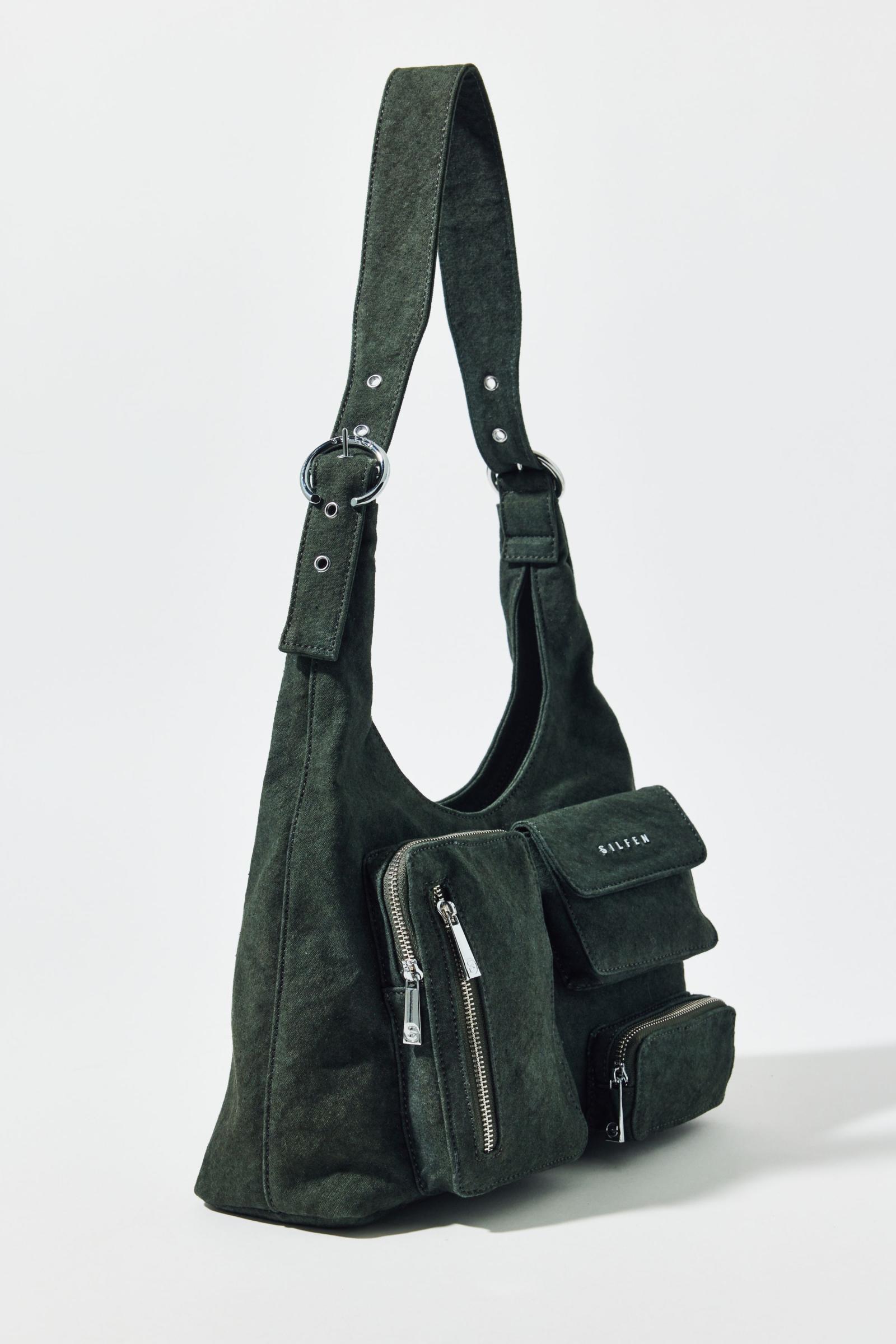 SILFEN Nora Canvas Hobo Bag | Urban Outfitters Korea - Clothing, Music, Home & Accessories