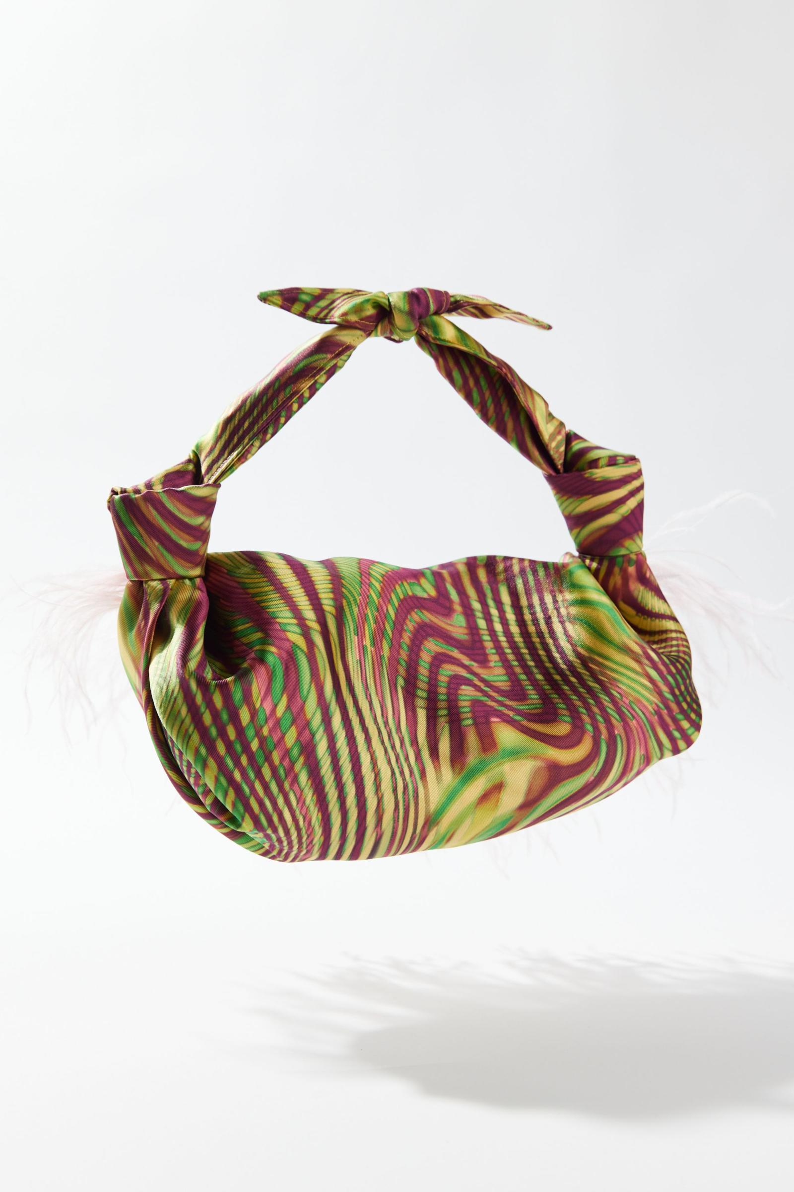 MLE The Nodo Feathered Mini Clutch Bag | Urban Outfitters Korea ...