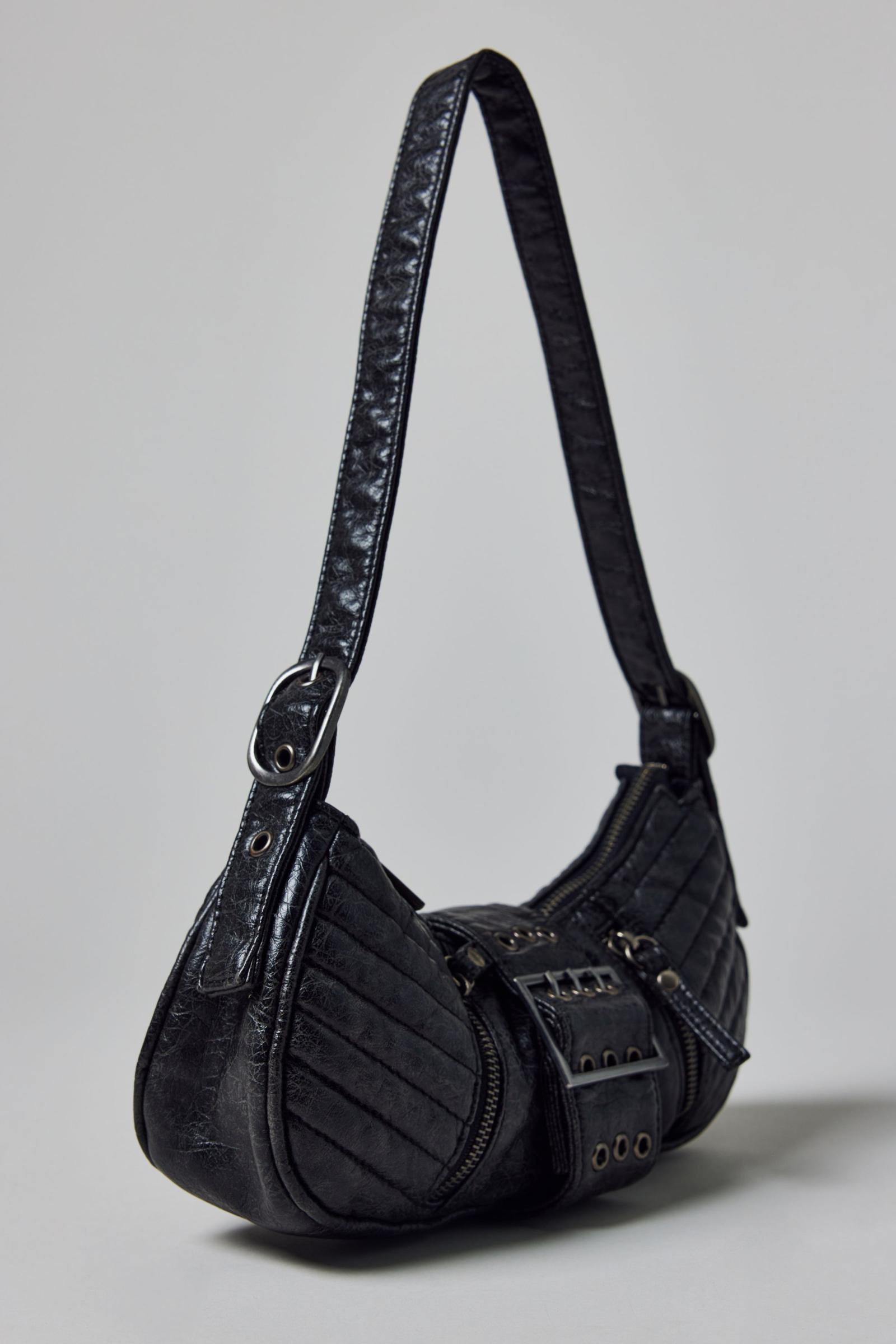 Silence + Noise Riveted Strap Faux Leather Moto Bag | Urban Outfitters ...