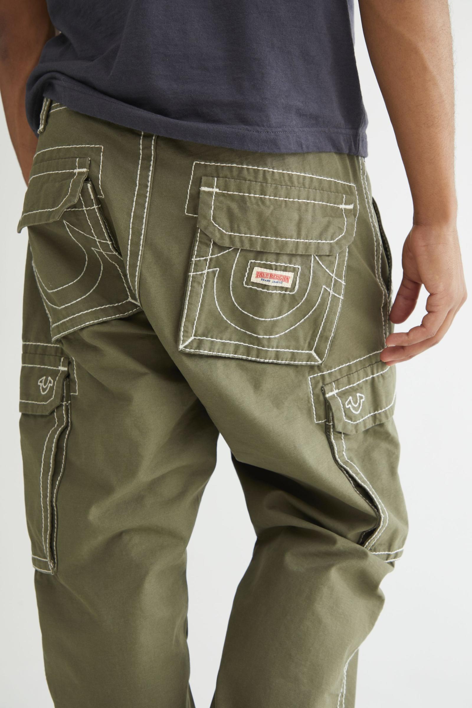 True Religion Cargo Pants Khaki