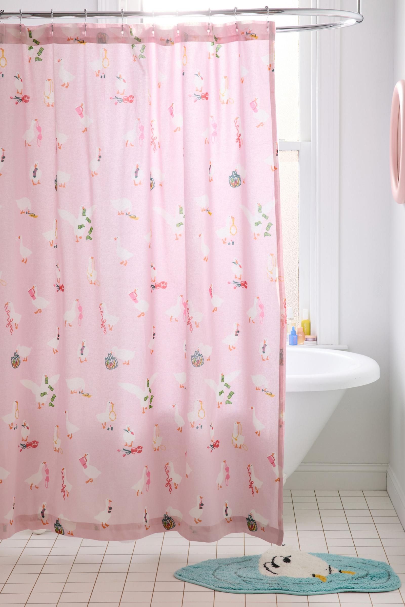 Cheeky Goose Patterned Shower Curtain | Urban Outfitters Singapore ...