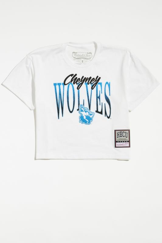 Cheyney University X Mitchell & Ness UO Exclusive Wolves Cropped Tee ...
