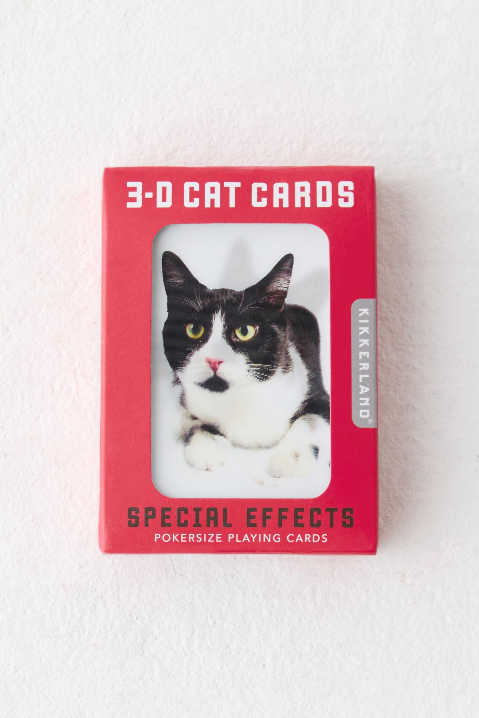 3D Cat Playing Card Set | Urban Outfitters Australia - Clothing, Music ...