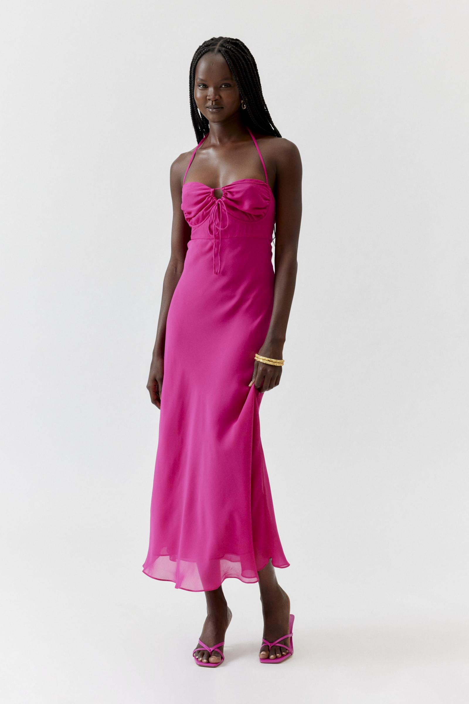 Glamorous Cutout Halter Maxi Dress | Urban Outfitters Korea - Clothing ...