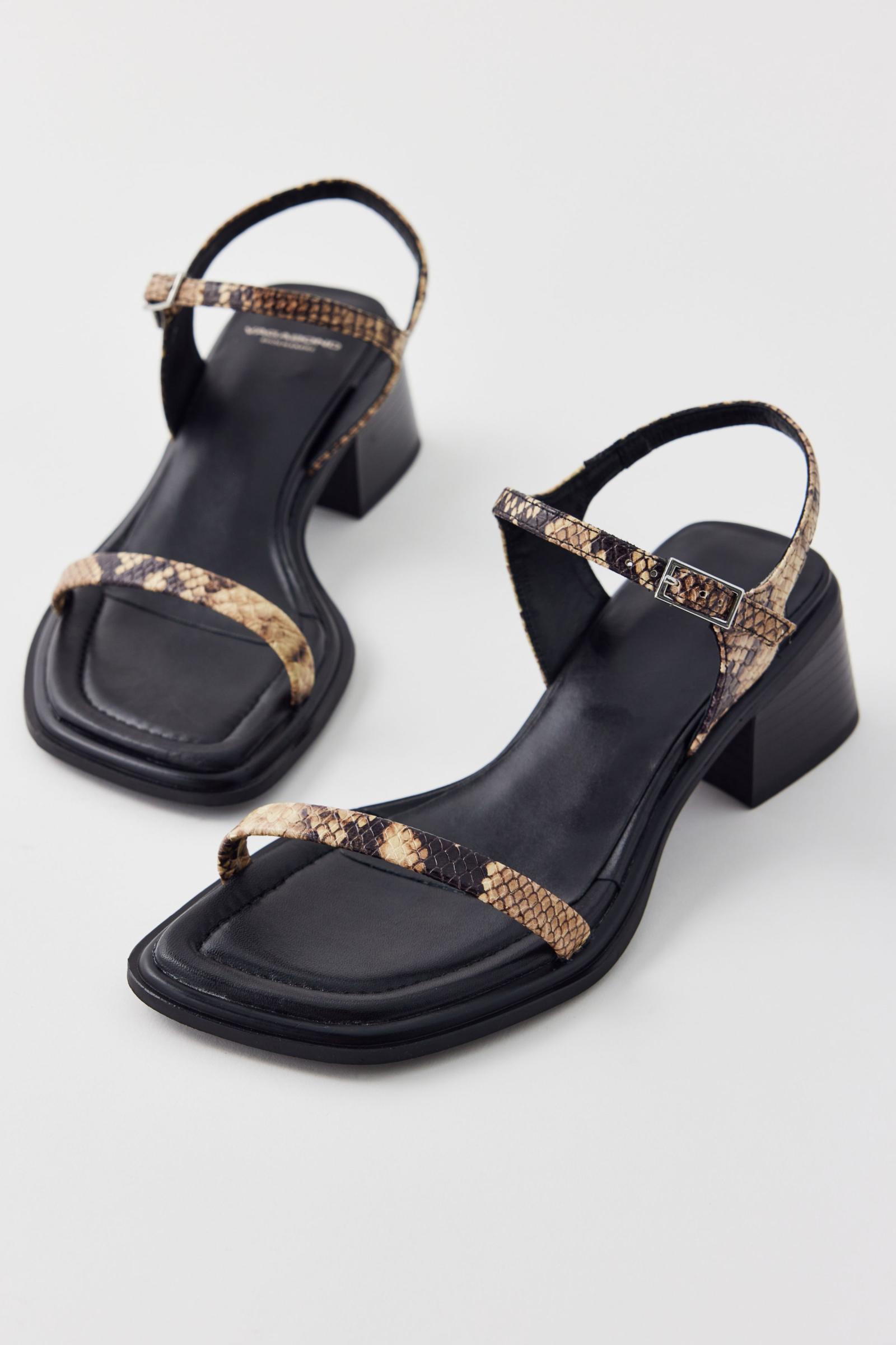 Vagabond Shoemakers Ines Reptile Block Heel Sandal | Urban Outfitters ...
