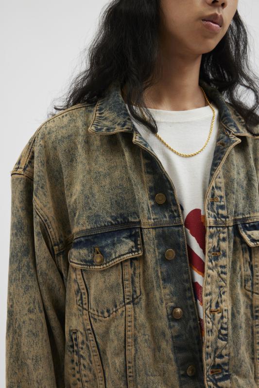 Urban Renewal Remade Dirty Denim Jacket | Urban Outfitters Singapore ...
