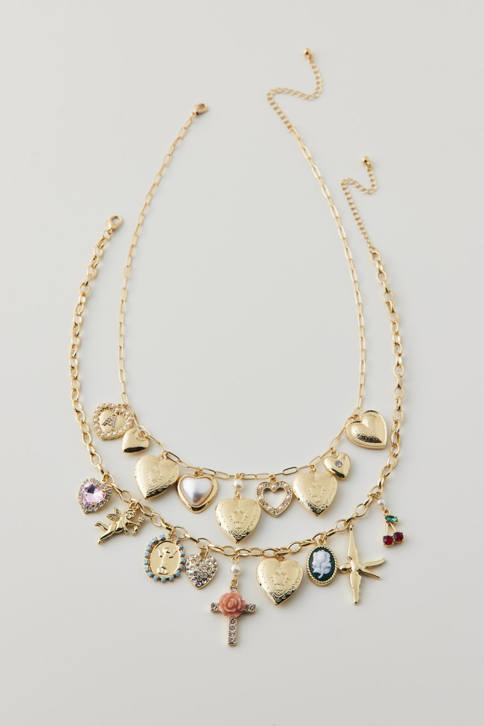 Bianca Layered Charm Necklace Set | Urban Outfitters Australia - Clothing, Music, Home & Accessories
