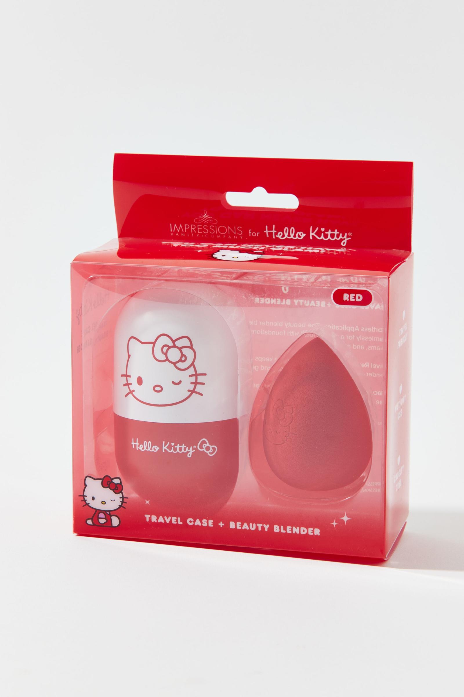 Impressions Vanity Co. Sanrio Hello Kitty Makeup Sponge & Travel Case ...