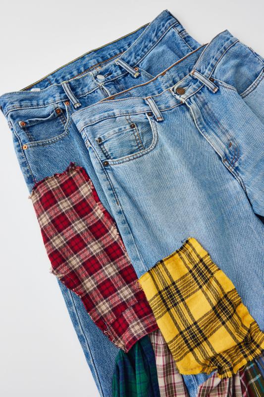 Urban Renewal Remade Drippy Flannel Jean | Urban Outfitters Singapore ...