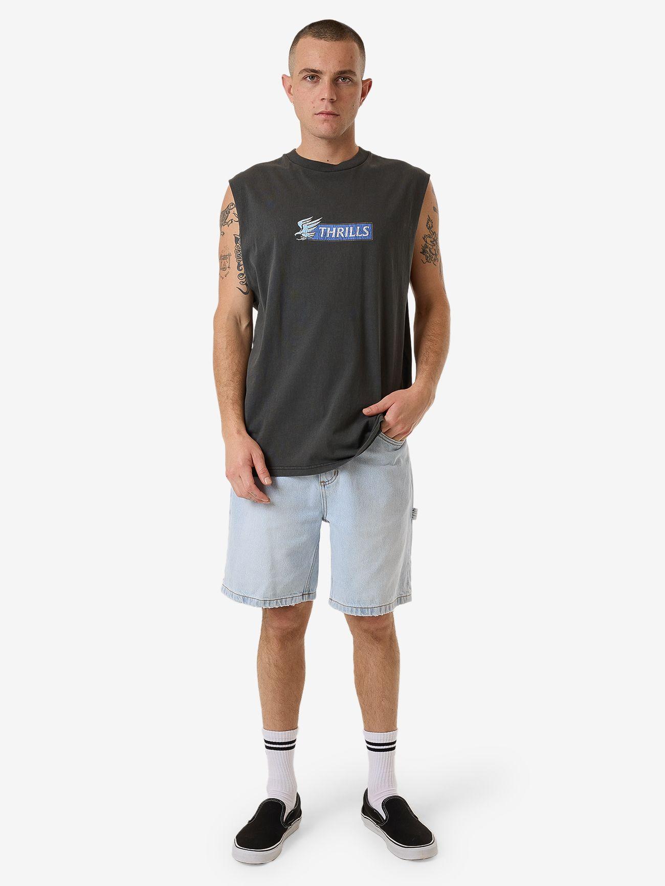 THRILLS Allegiance Logo Graphic Muscle Tee | Urban Outfitters Australia ...