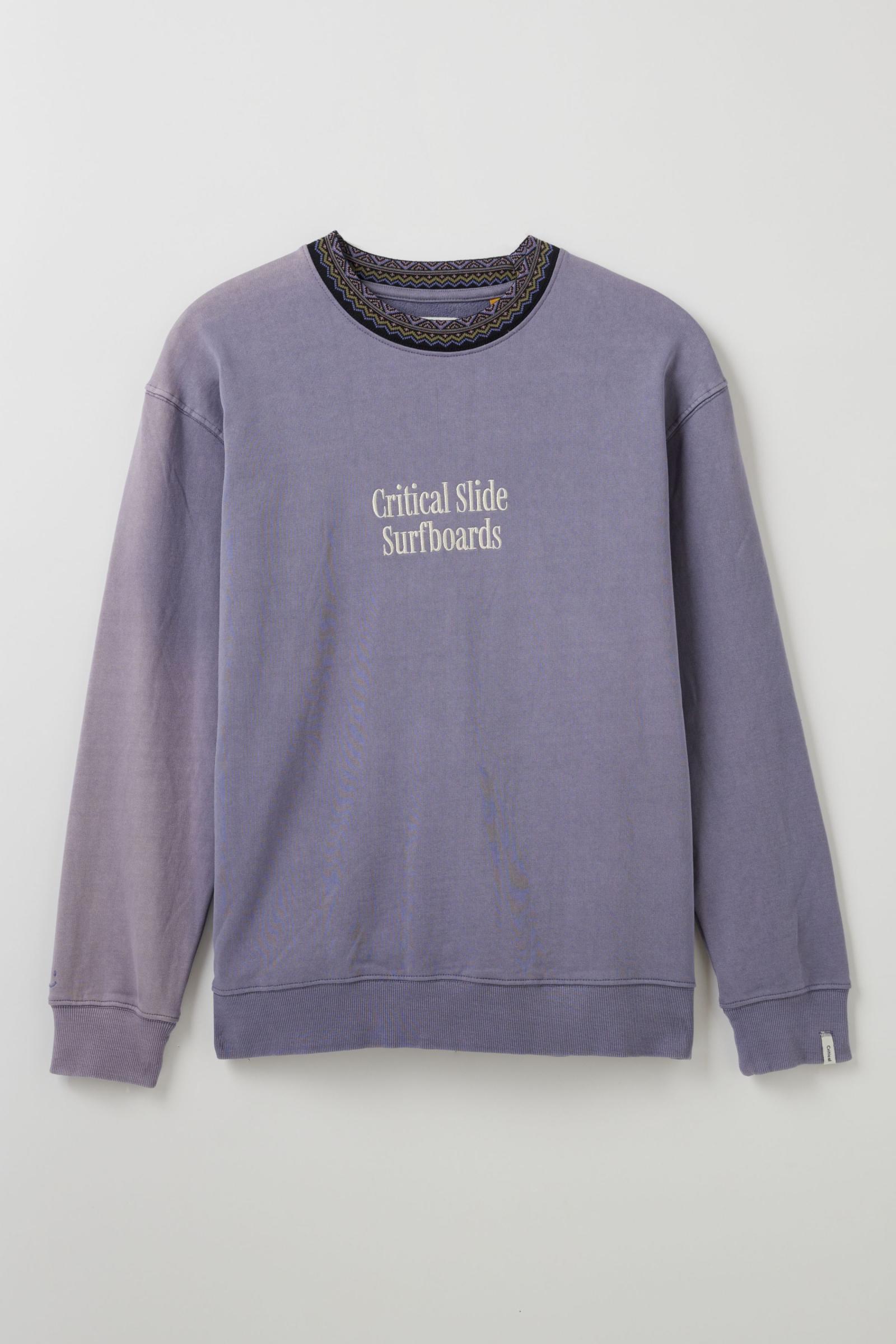 The Critical Slide Society Offset Rib Crew Neck Sweatshirt | Urban ...