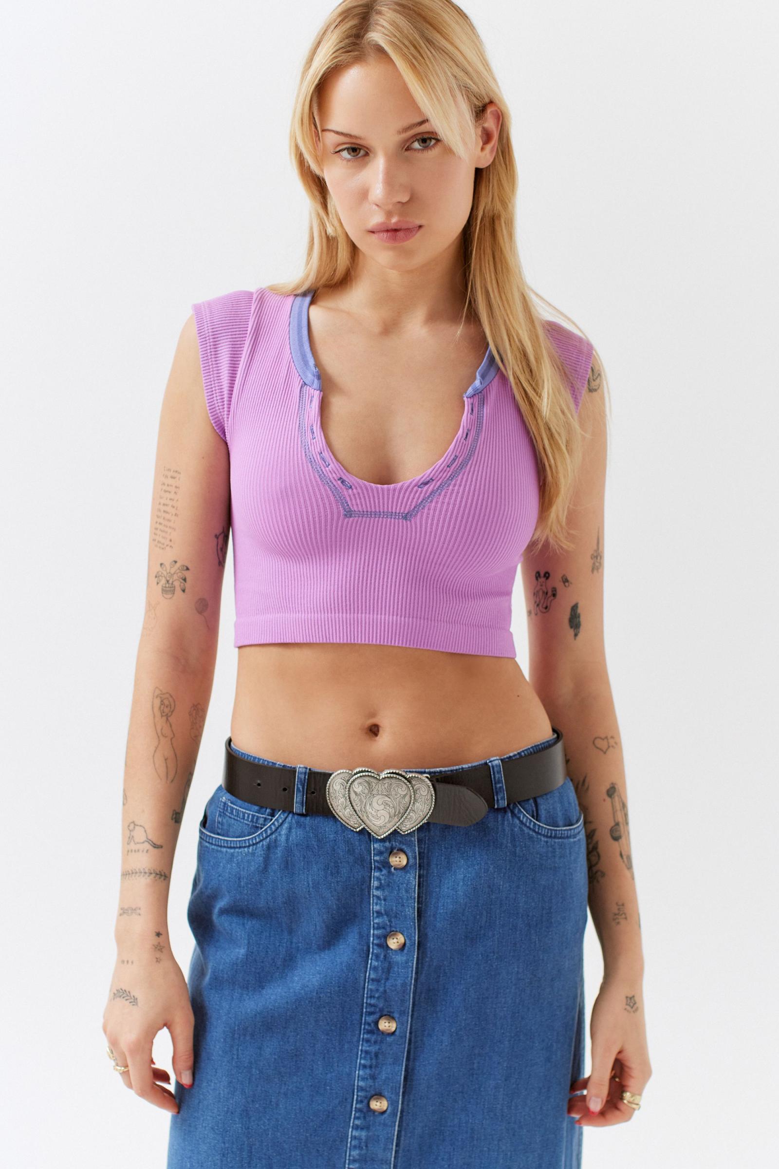 Out From Under Go For Gold Seamless Top - Wishupon