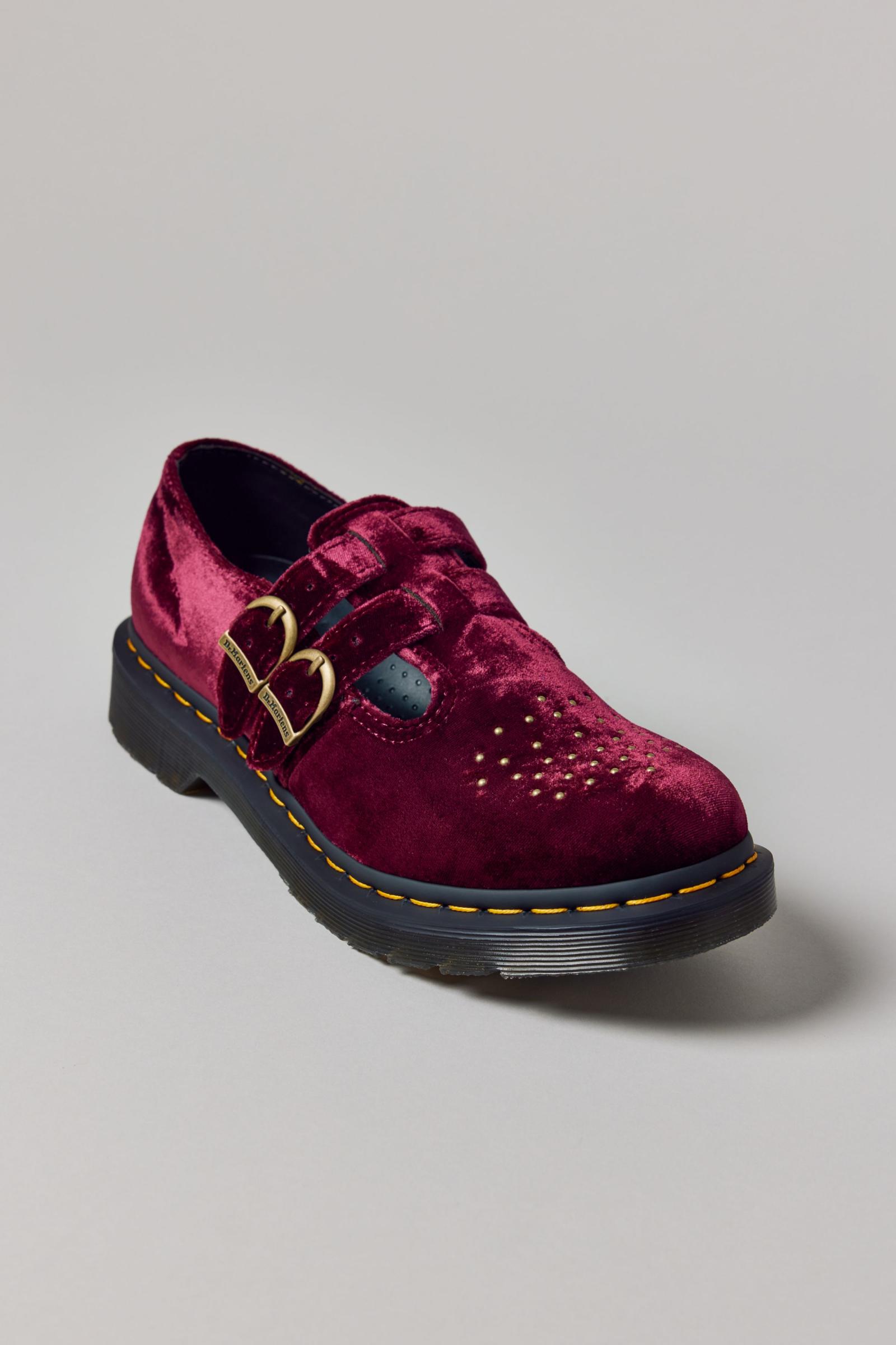 Dr. Martens 8065 Velvet Mary Jane Shoe | Urban Outfitters Korea ...