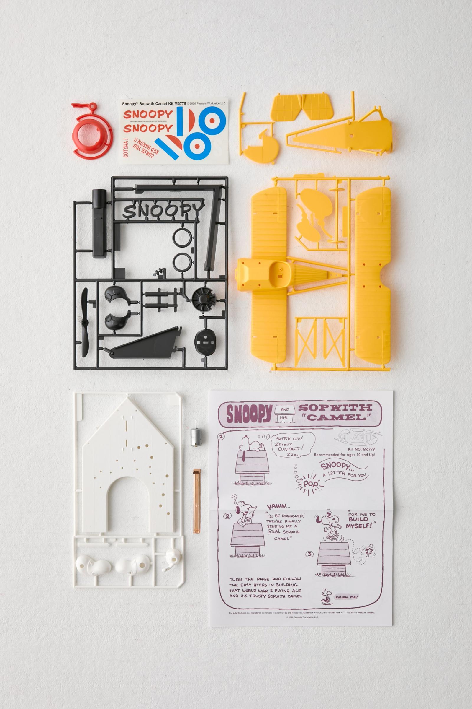 Peanuts Snoopy & His Sopwith Camel Aircraft Model Airplane DIY Kit ...