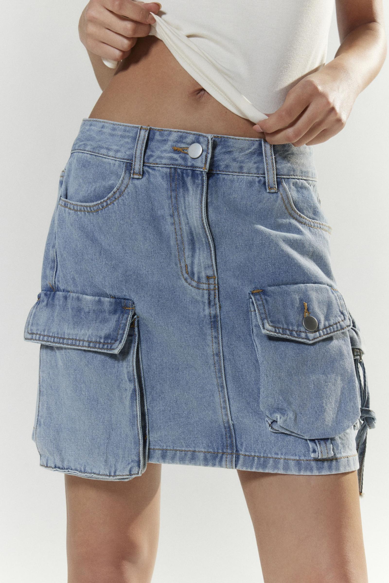 Rare London Denim Cargo Mini Skirt | Urban Outfitters Japan - Clothing ...