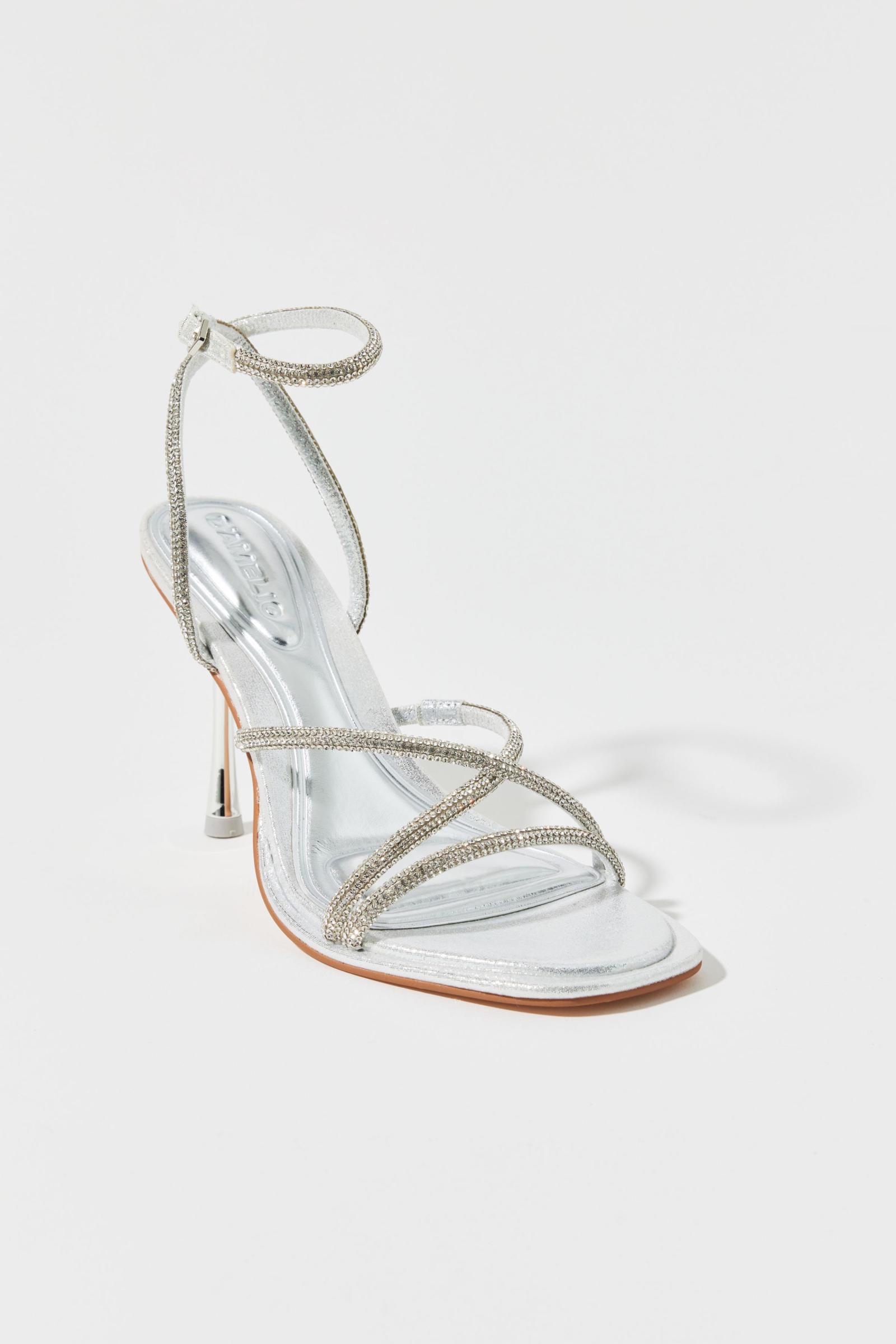 D’Amelio Footwear Dalilah Rhinestone Strappy Sandal | Urban Outfitters ...