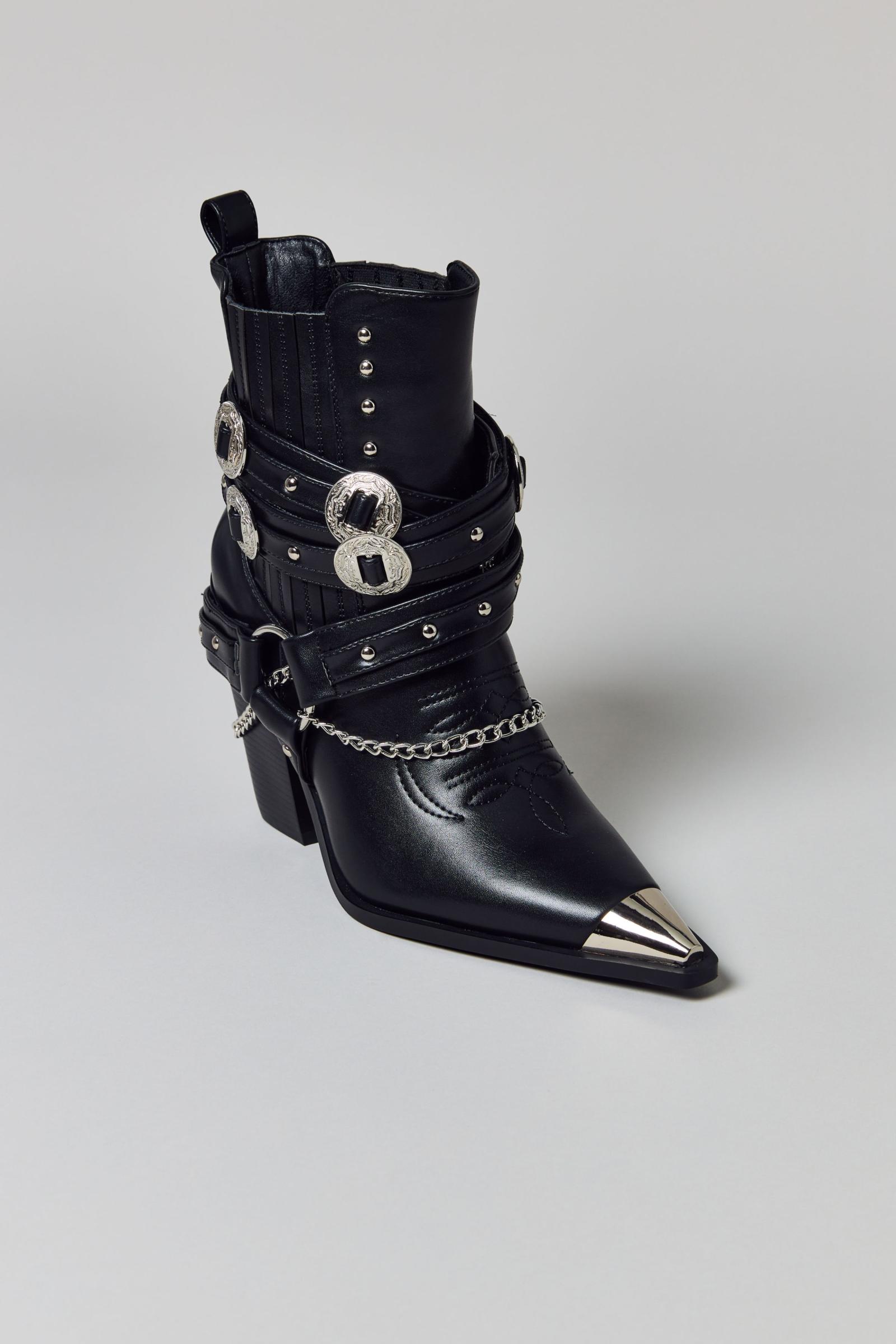 Azalea Wang Riggins Harness Cowboy Boot | Urban Outfitters Singapore ...