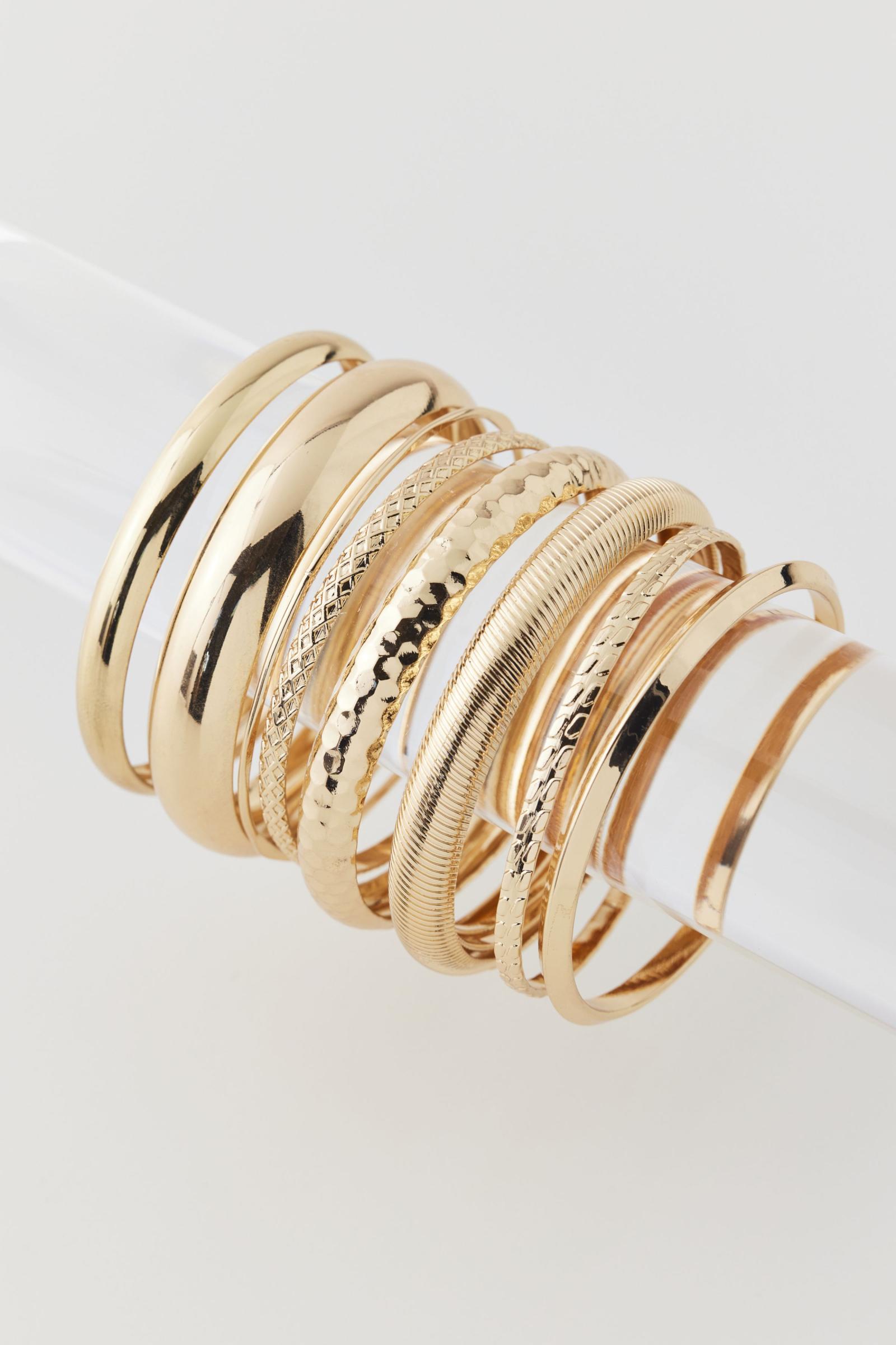 Textured Bangle Bracelet Set | Urban Outfitters Singapore - Clothing ...