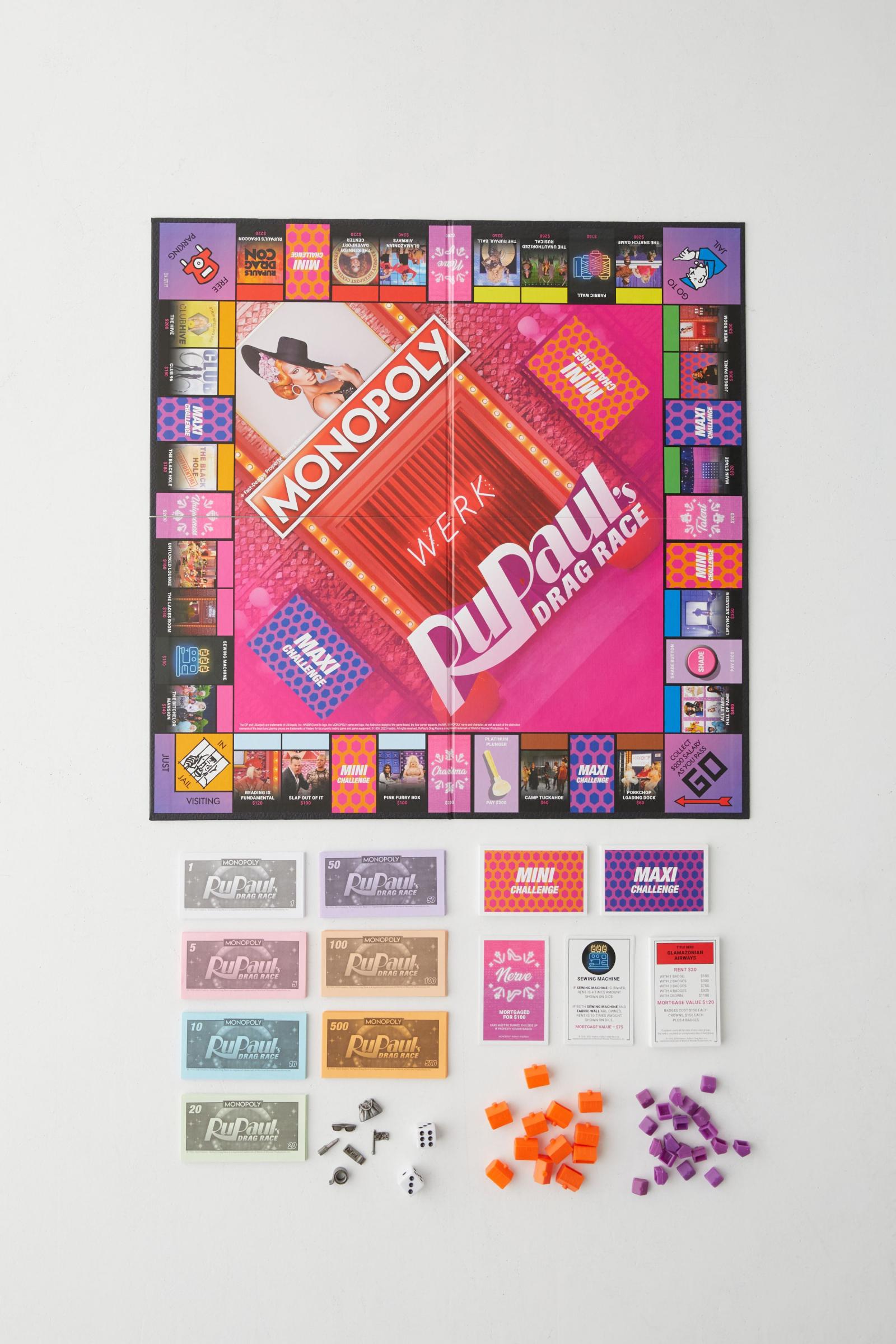 MONOPOLY®: RuPaul’s Drag Race Edition Board Game | Urban Outfitters ...