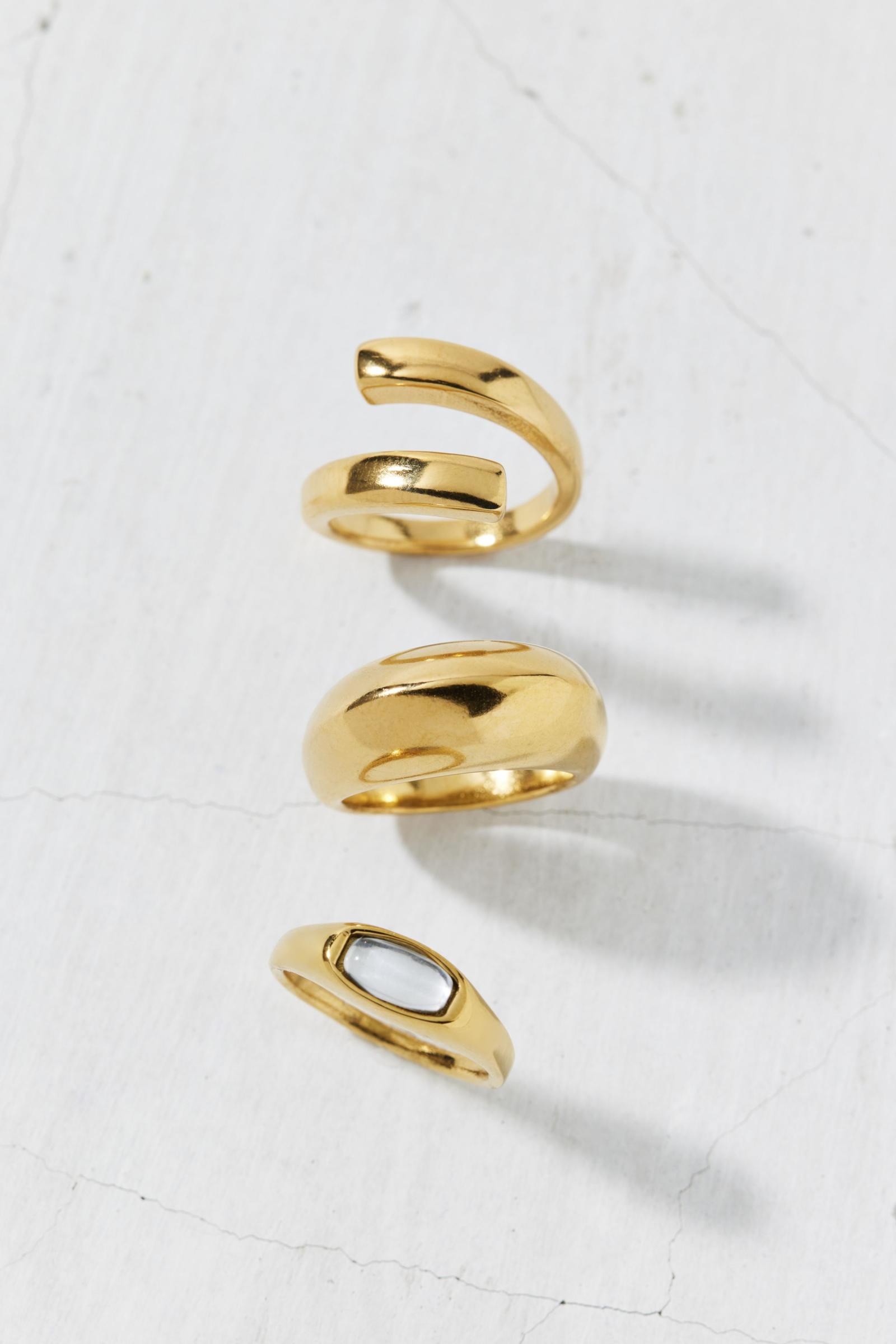Stainless Steel Essential Ring Set | Urban Outfitters Australia ...