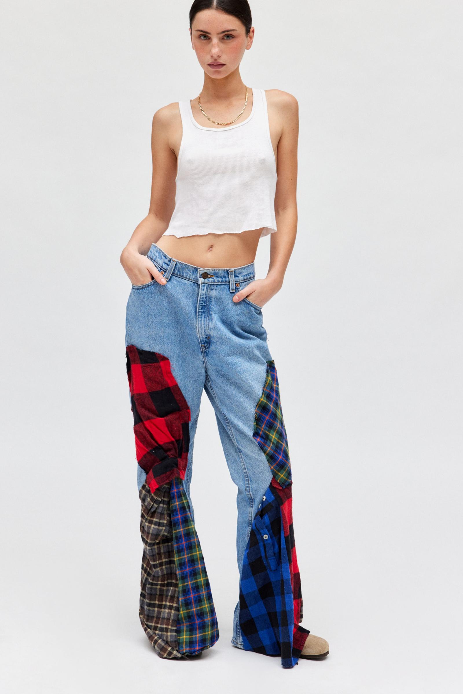 Urban Renewal Remade Drippy Flannel Jean | Urban Outfitters Singapore ...