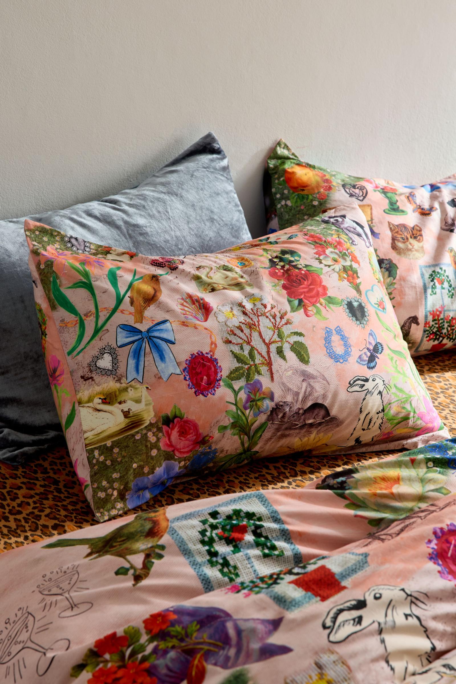 Curious Collage Breezy Cotton Percale Sham Set | Urban Outfitters ...