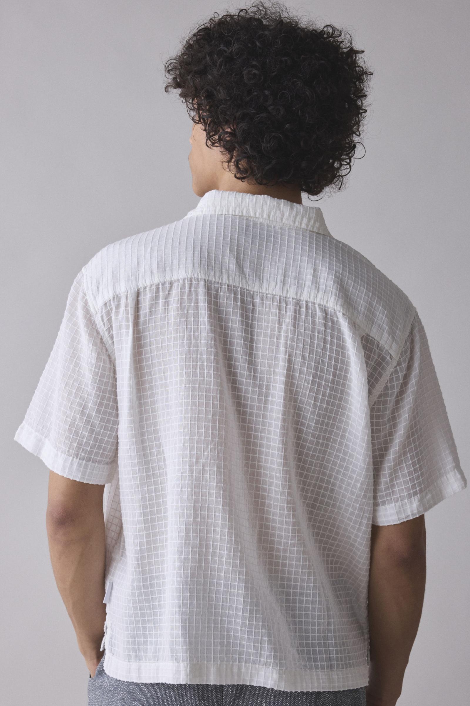 Standard Cloth Liam Textured Grid Shirt | Urban Outfitters Australia ...