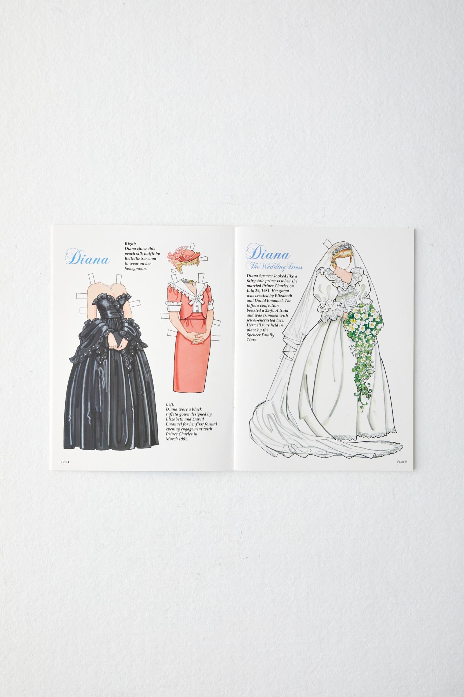 Iconic Fashions Of Princess Diana Paper Dolls By Eileen Rudisill Miller ...