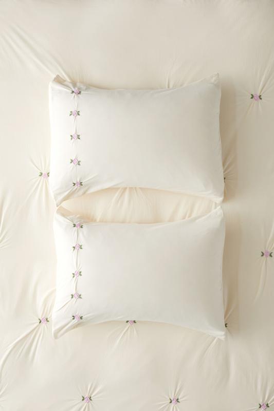 Rose Embroidered Jersey Sham Set | Urban Outfitters Singapore ...