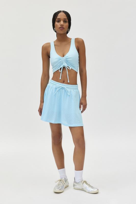 Beach Riot Tyra Ruched Crop Top | Urban Outfitters Singapore - Clothing ...