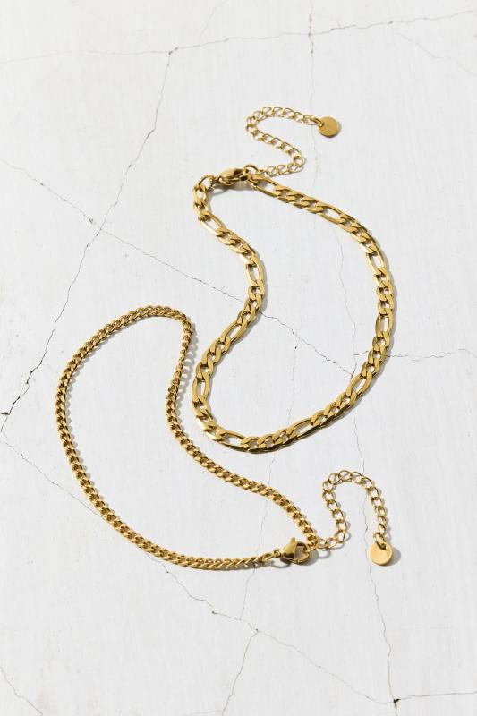 Stainless Steel Essential Chain Anklet Set | Urban Outfitters Australia ...