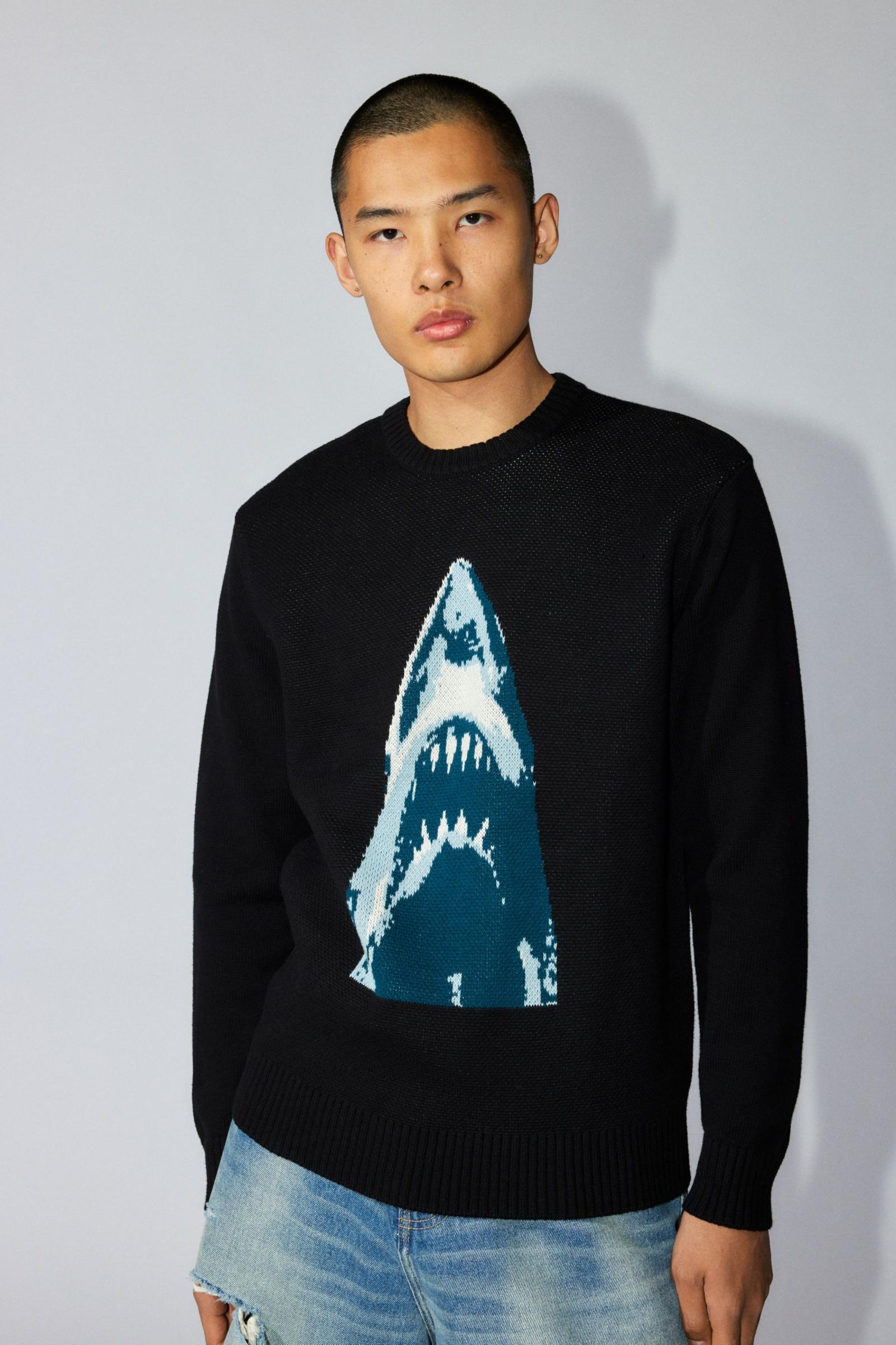 Dark Seas X Jaws Orca Crew Neck Sweater Urban Outfitters New Zealand Clothing Music Home