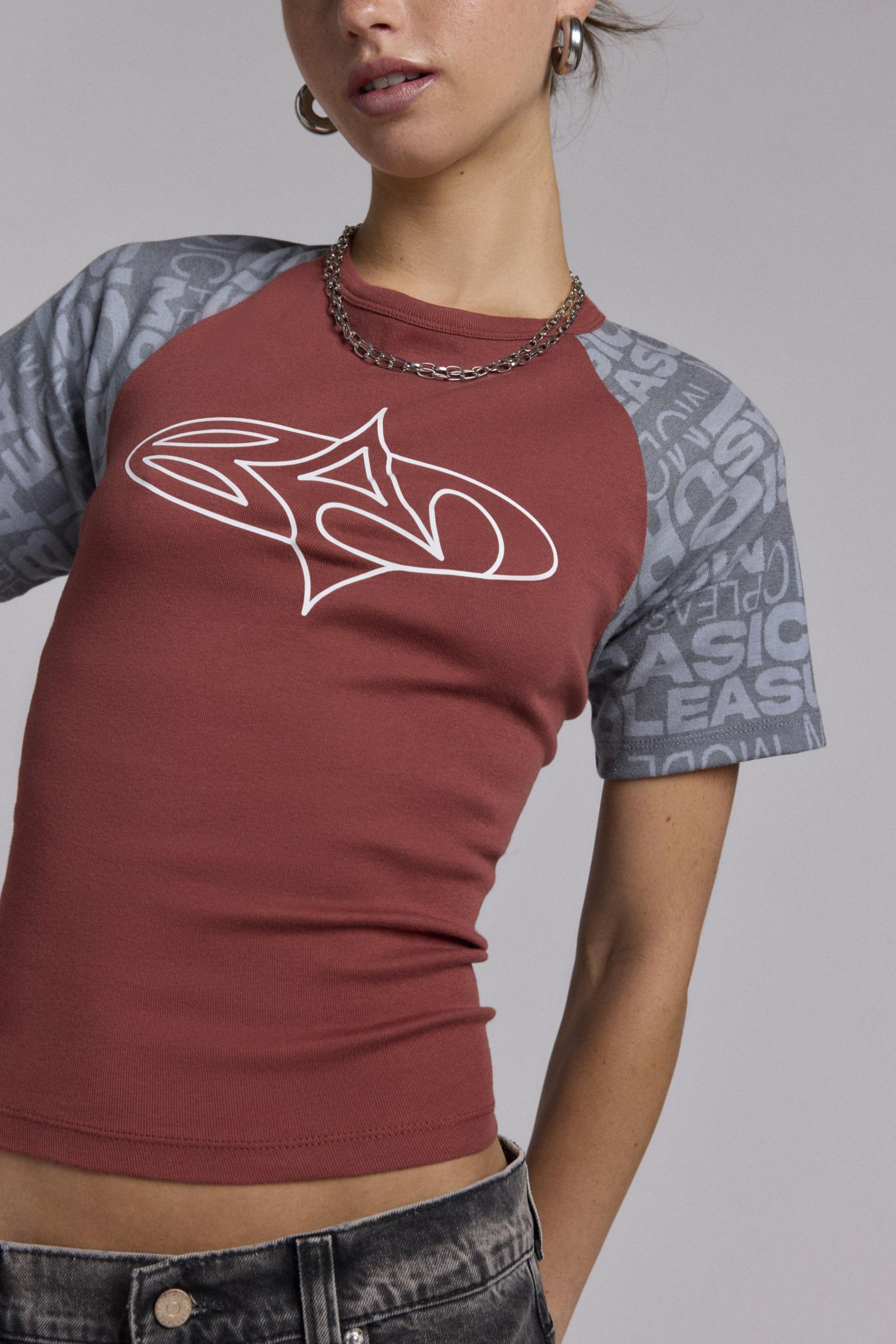 Basic Pleasure Mode Clara Graphic Keyhole Open Back Tee | Urban ...