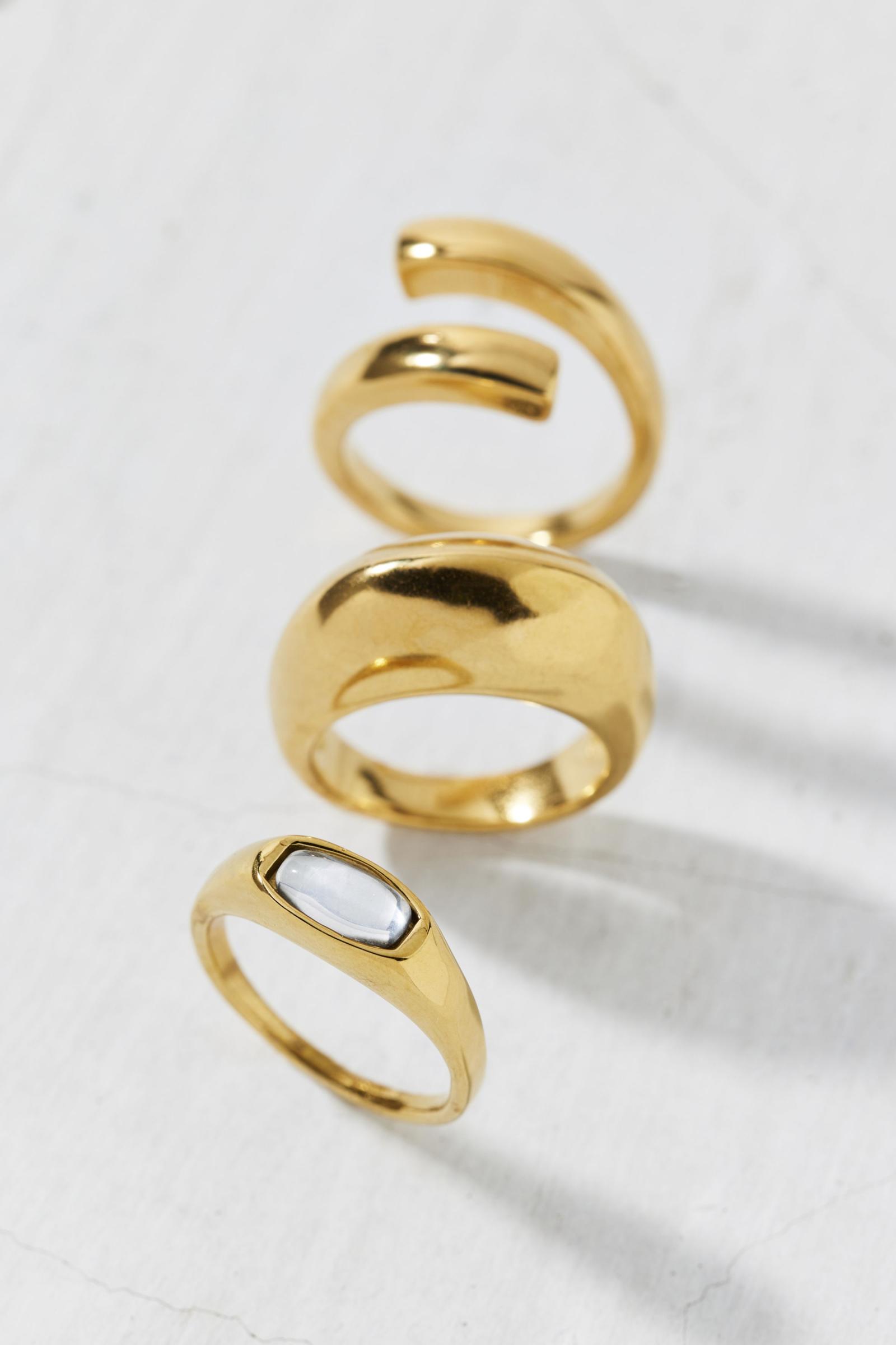 Stainless Steel Essential Ring Set | Urban Outfitters Australia ...