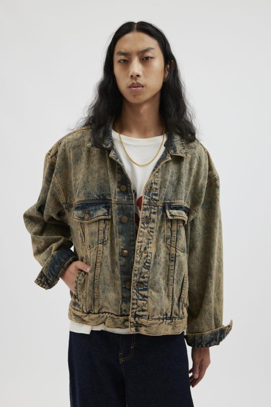 Urban Renewal Remade Dirty Denim Jacket | Urban Outfitters Singapore ...