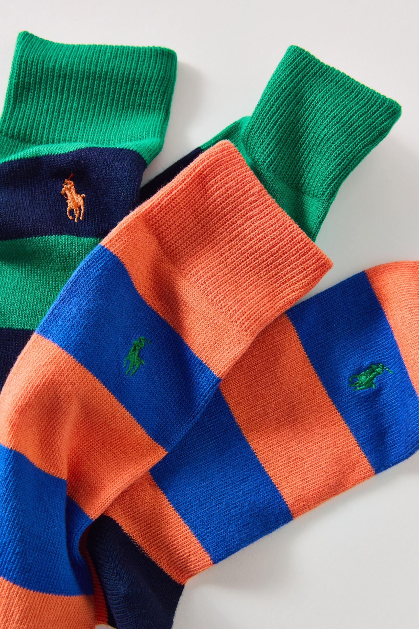 Polo Ralph Lauren Rugby Stripe Crew Sock 2-Pack | Urban Outfitters ...